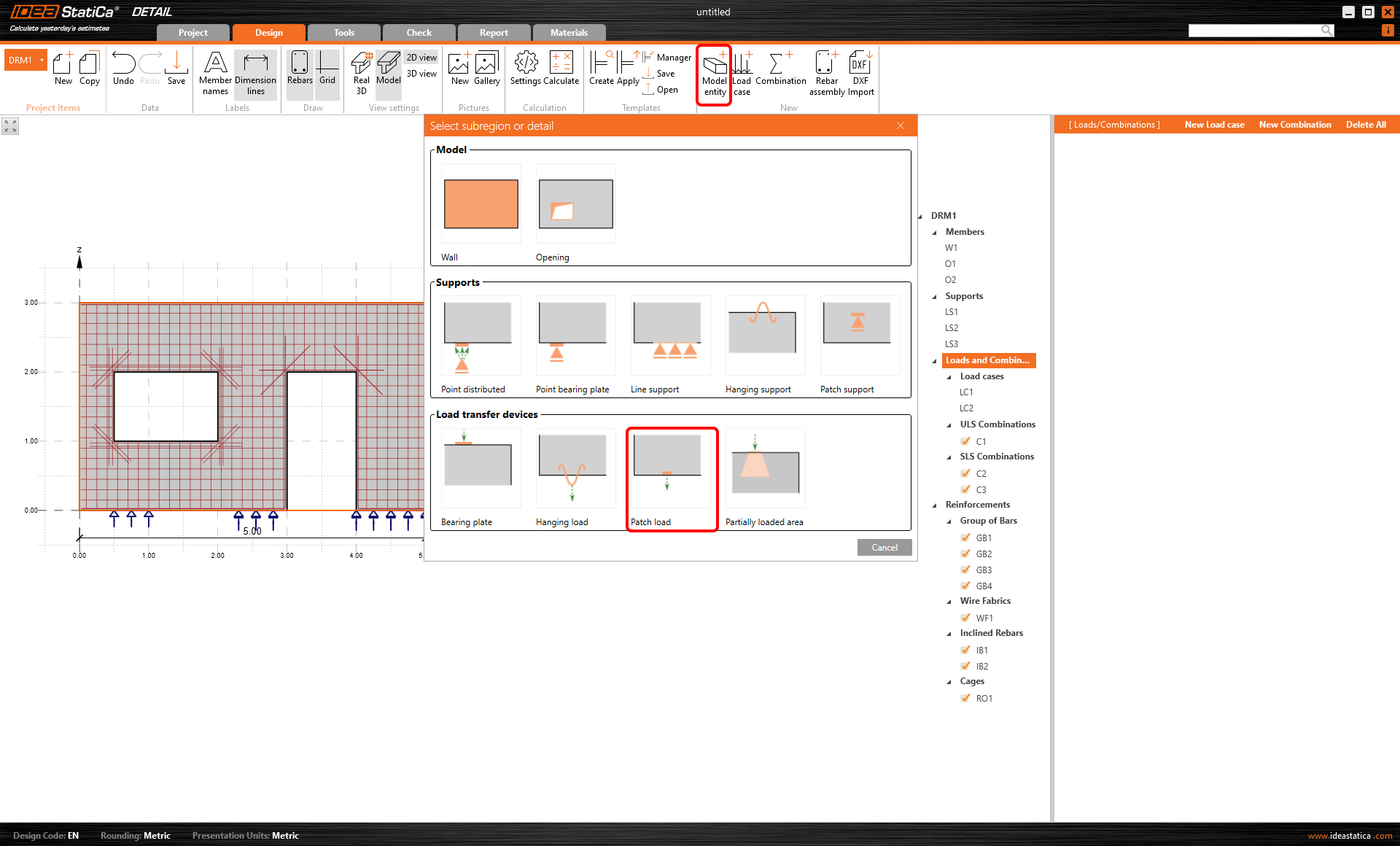 General description of Load impulses in Detail application | IDEA StatiCa